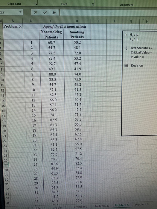 Solved Clipboard Font Alignment 27 х fr B E F G H A | Chegg.com