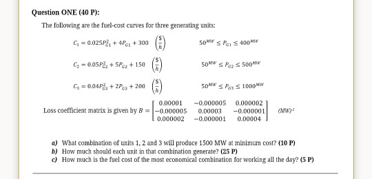 Solved power generation and distribution Power Systems | Chegg.com