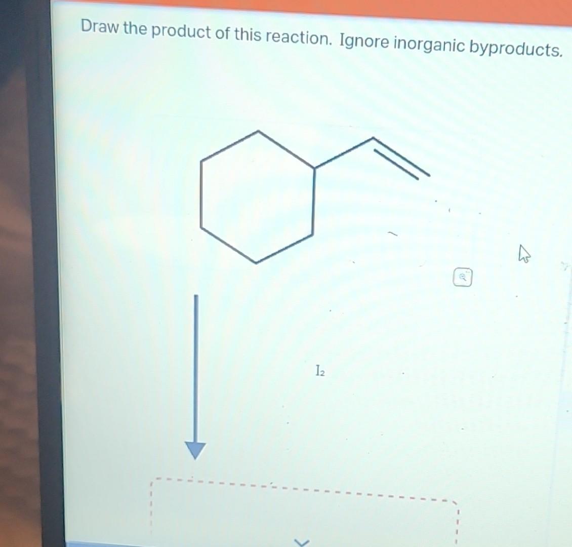 Solved Draw the product of this reaction. Ignore inorganic | Chegg.com