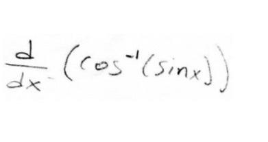 Solved dxd(cos−1(sinx)) | Chegg.com