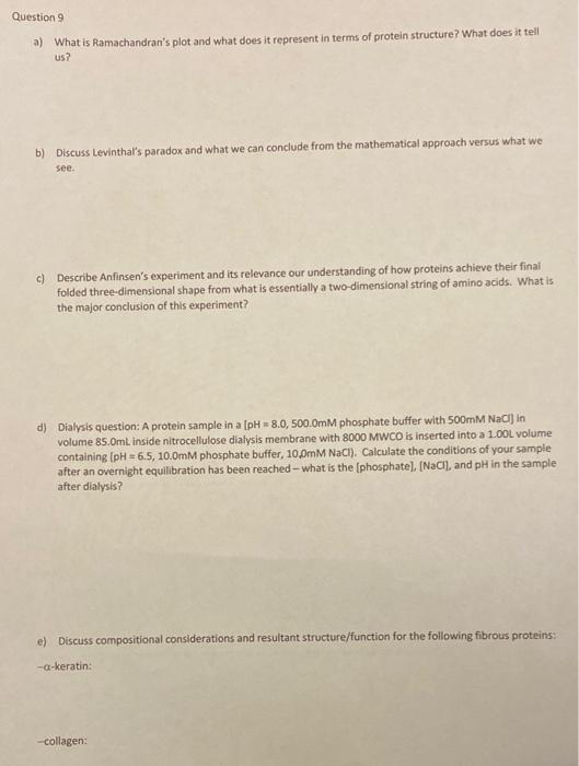 Solved Please be thorough and answer all parts of the | Chegg.com