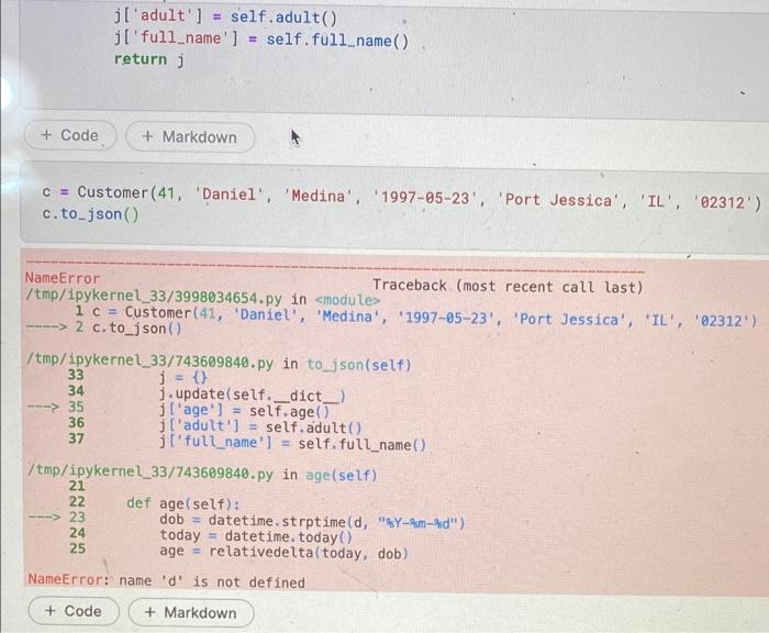 Solved import json from datetime import datetime class | Chegg.com