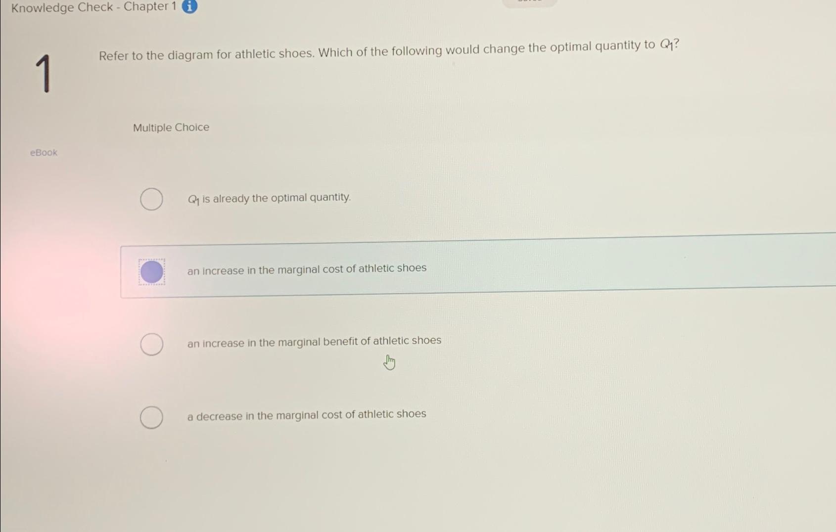 Solved Knowledge Check - ﻿Chapter 1 (i)1Refer to the diagram | Chegg.com