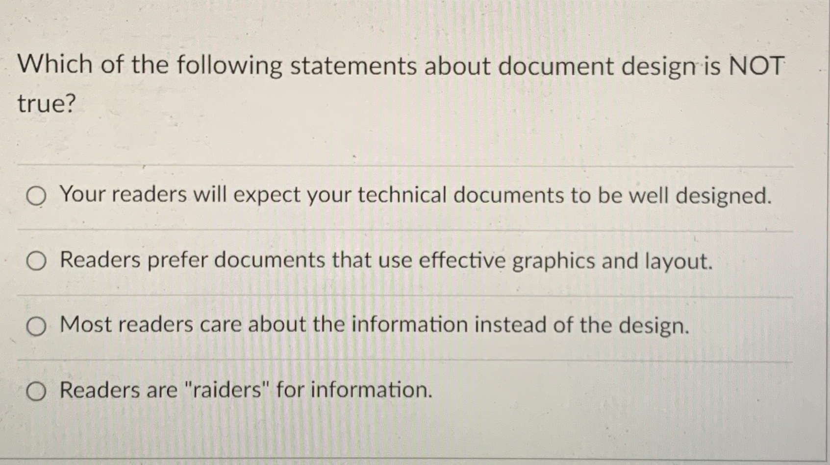 Solved Which of the following statements about document | Chegg.com