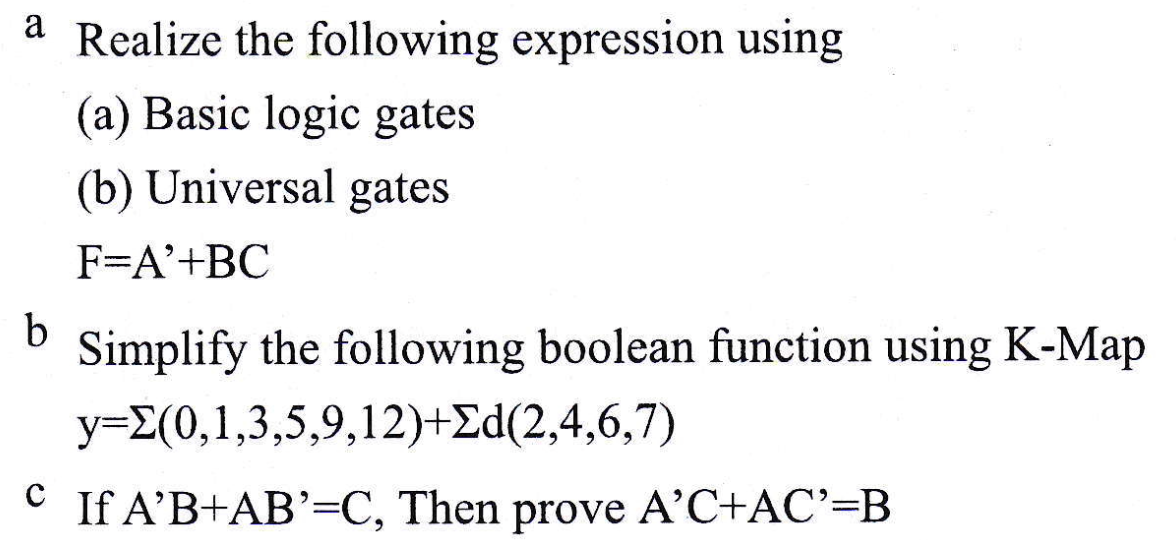 a Realize the following expression using(a) ﻿Basic | Chegg.com