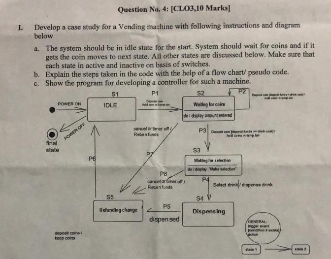 Question No 4 Clo310 Marks I Develop A Case 
