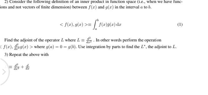 Solved 2) Consider the following definition of an inner | Chegg.com