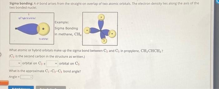 Sigma bonding: A σ bond arises from the straight-on | Chegg.com