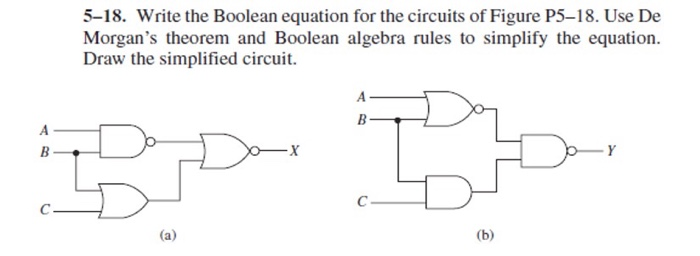 Solved 5-18. Write the Boolean equation for the circuits of | Chegg.com