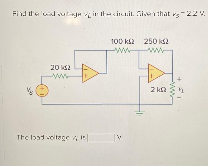 Solved find the load voltage VL in the circuit. Given that | Chegg.com Solved find the load voltage VL in the circuit. Given that | Chegg.com