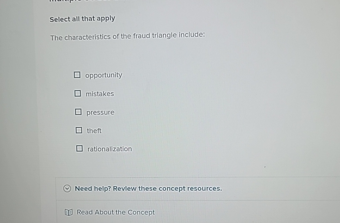 [Solved]: Select all that apply The characteristics of the f