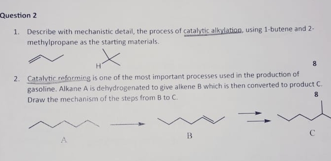 Solved Question 2Describe with mechanistic detail, the | Chegg.com