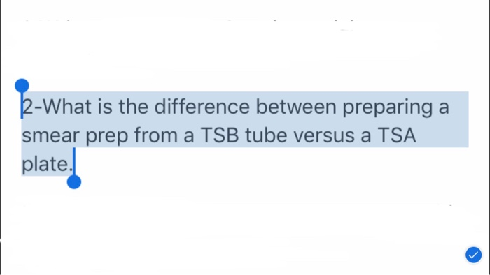 Solved 12-What is the difference between preparing a smear | Chegg.com