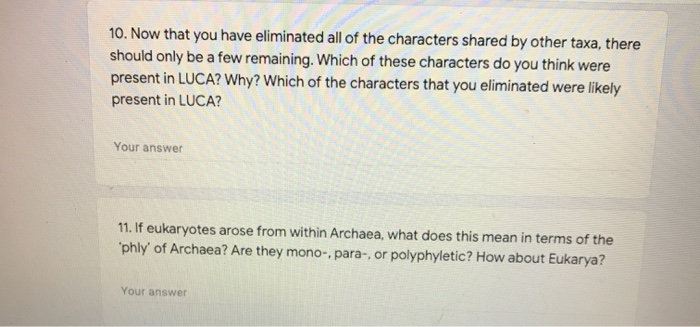 Bacteria Archaea Eukarya LUCA (Last Universal Common | Chegg.com