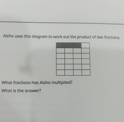 Solved by an EXPERT Aisha uses this diagram to work out the product of | Chegg.com