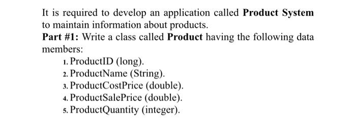 Solved It is required to develop an application called | Chegg.com