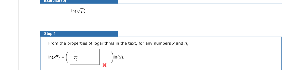 Solved ln(e2)Step 1From the properties of logarithms in the | Chegg.com