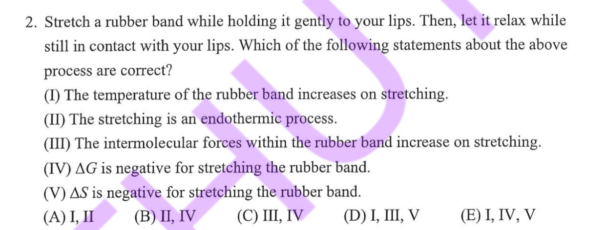 Solved Stretch a rubber band while holding it gently to your | Chegg.com