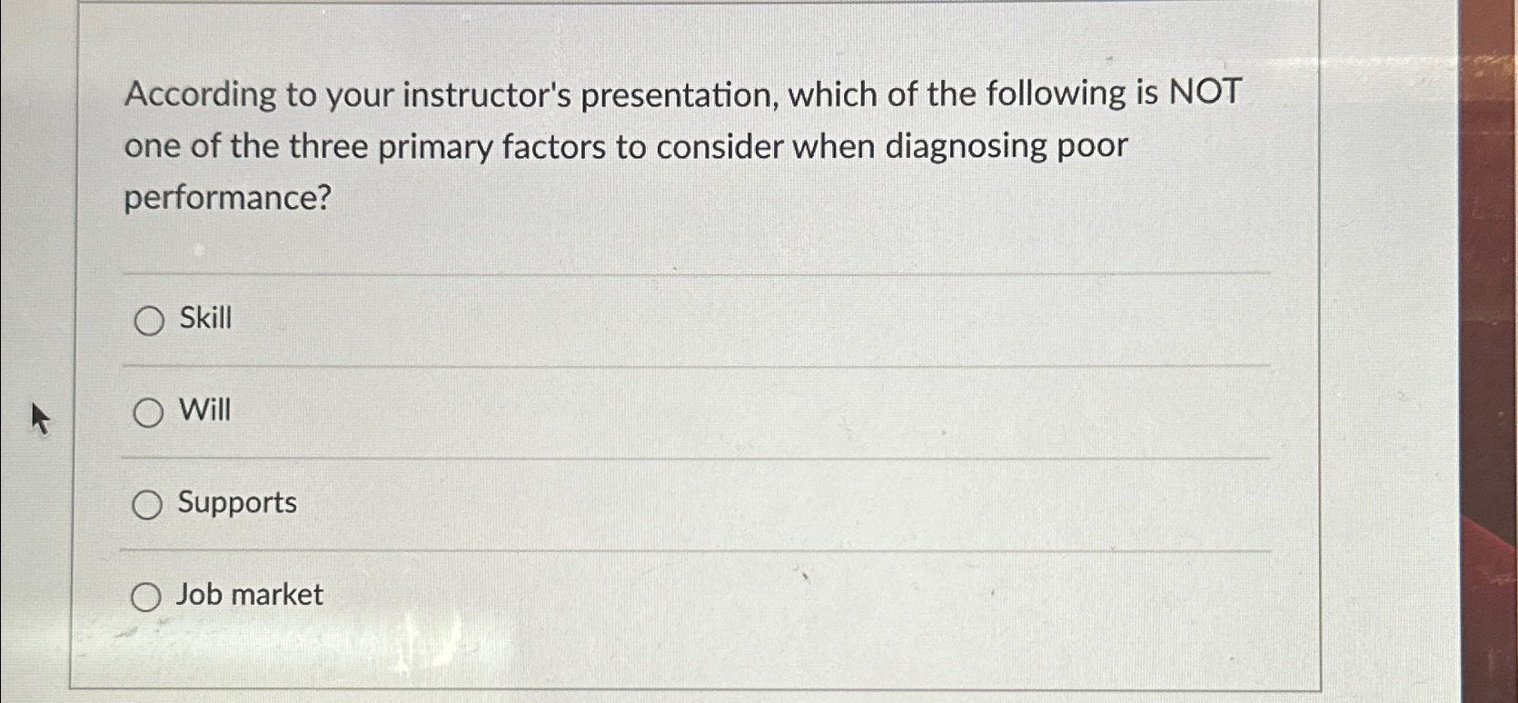 Solved According to your instructor's presentation, which of | Chegg.com