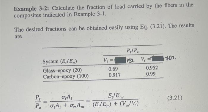 Solved Example 3-2: Calculate the fraction of load carried | Chegg.com Solved Example 3-2: Calculate the fraction of load carried | Chegg.com