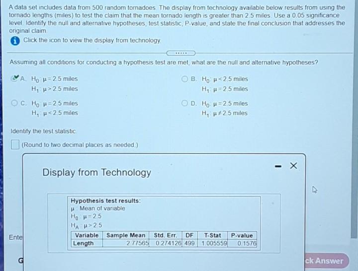 Solved A data set includes data from 500 random tornadoes | Chegg.com