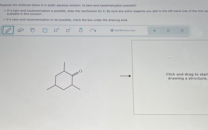Solved fuppose the molecule below is in acidic aqueous | Chegg.com