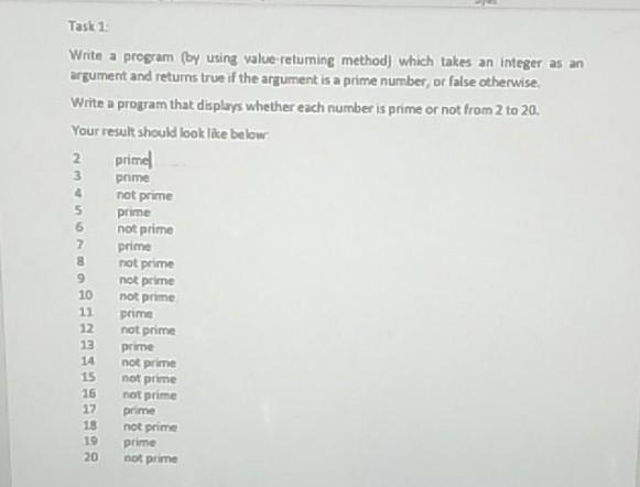 Solved 4 5 Task 1 Write a program (by using value returning | Chegg.com