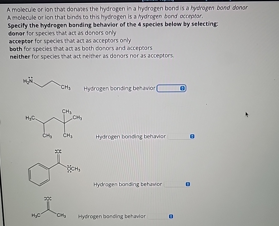 A molecule or ion that donates the hydrogen in a | Chegg.com