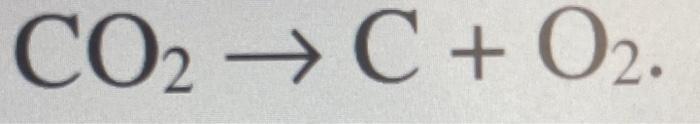 Solved CO2→C+O2 | Chegg.com