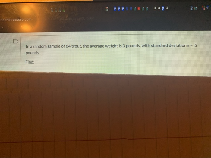 Solved No aar a Ita.instructure.com In a random sample of | Chegg.com