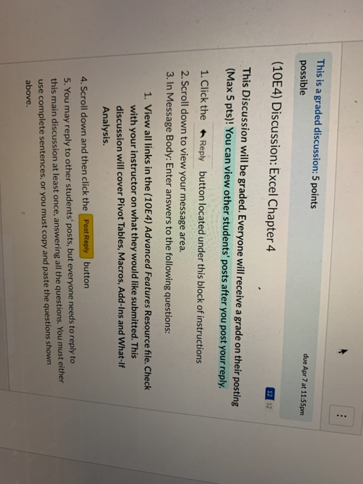 Solved This is a graded discussion: 5 points possible due | Chegg.com