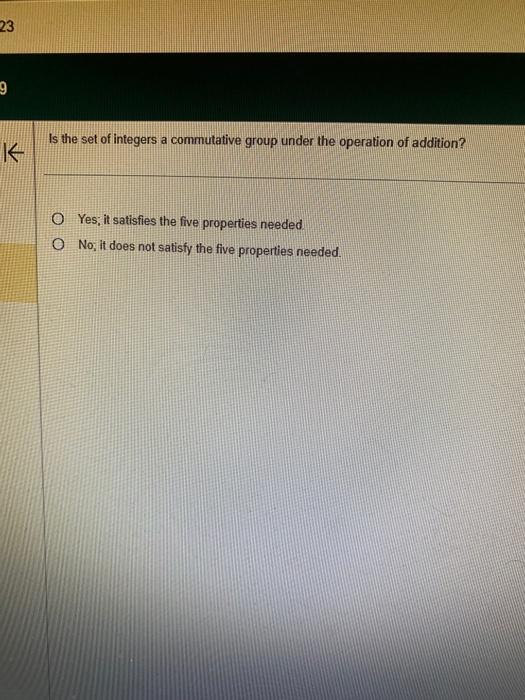 Solved Is the set of integers a commutative group under the | Chegg.com