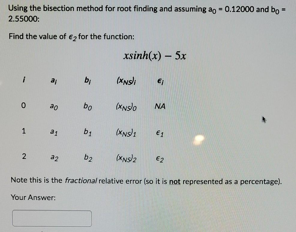 Solved Using the bisection method for root finding and | Chegg.com