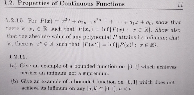 Solved 1.2. ﻿Properties of Continuous Functions111.2.10. | Chegg.com