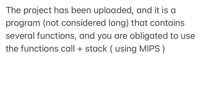 Solved i need small program code written by MIPS simulator | Chegg.com