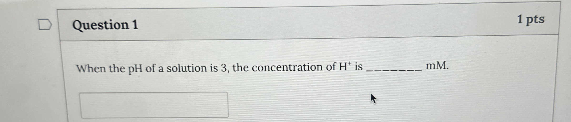 Solved Question 11 ﻿ptsWhen the pH of a solution is 3 , ﻿the | Chegg.com