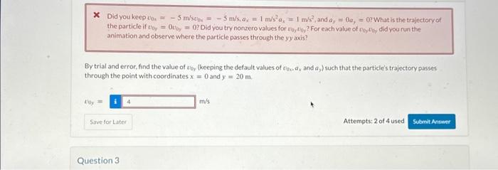 A particle moves in an xy coordinate system, as shown | Chegg.com