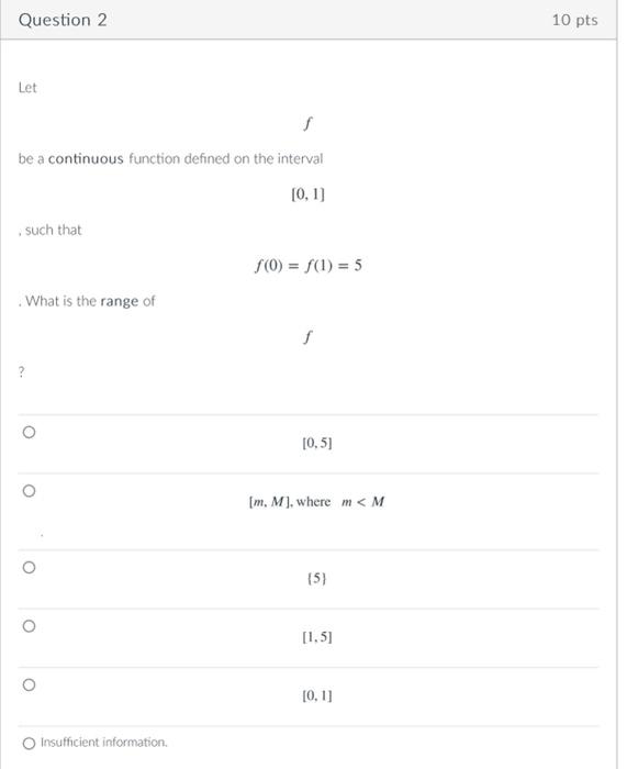 Solved be a continuous function defined on the interval | Chegg.com