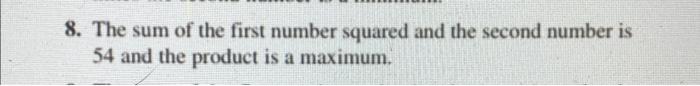 Solved Finding Numbers In Exercises 5-10, find two positive | Chegg.com