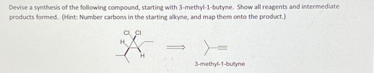 Solved Devise a synthesis of the following compound, | Chegg.com