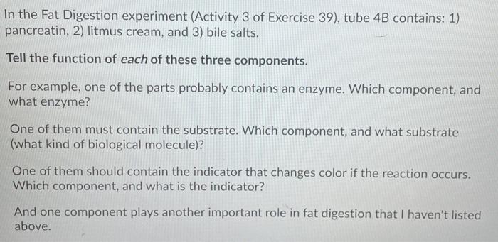 Solved In the Starch Digestion experiment (Activity 1 of | Chegg.com