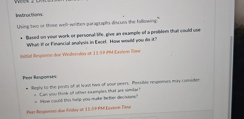 Solved Instructions:Using two or three well-written | Chegg.com