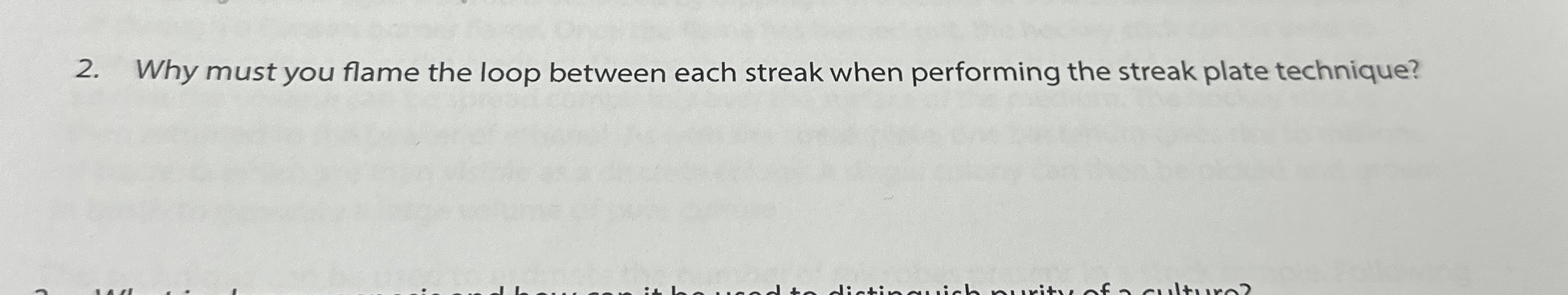 Solved Why must you flame the loop between each streak when | Chegg.com