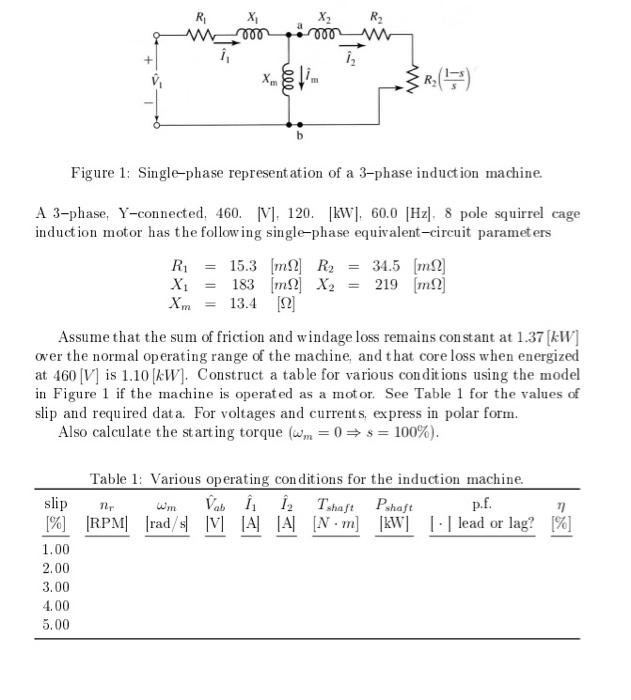 Solved Figure 1: Single-phase representation of a 3-phase | Chegg.com