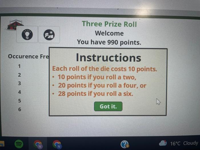 Solved For each Games Fair game, answer the following | Chegg.com