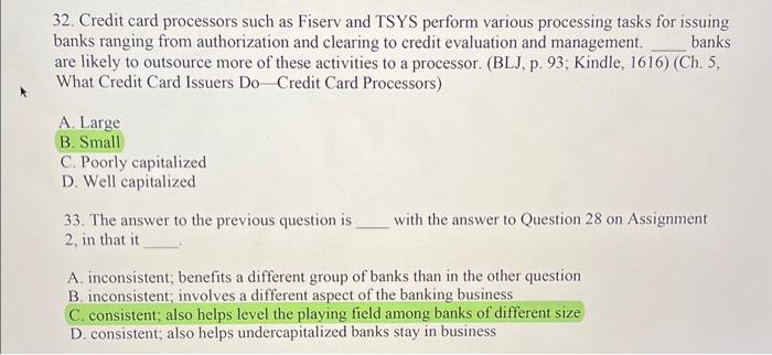 Solved 33. The answer to the previous question is with the | Chegg.com