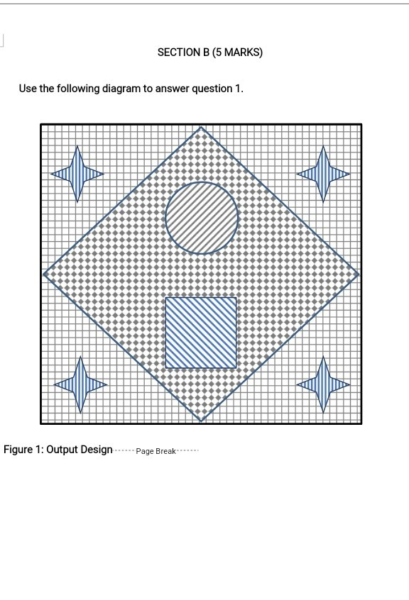 Solved SECTION B (5 MARKS) Use the following diagram to | Chegg.com