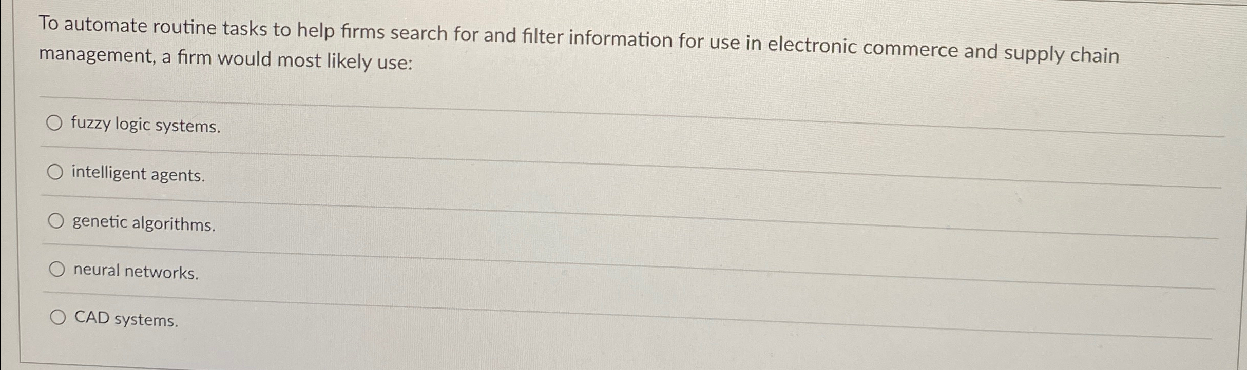 Solved To automate routine tasks to help firms search for | Chegg.com