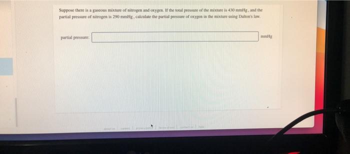 Solved Suppose there is a gaseous mixture of nitrogen and | Chegg.com
