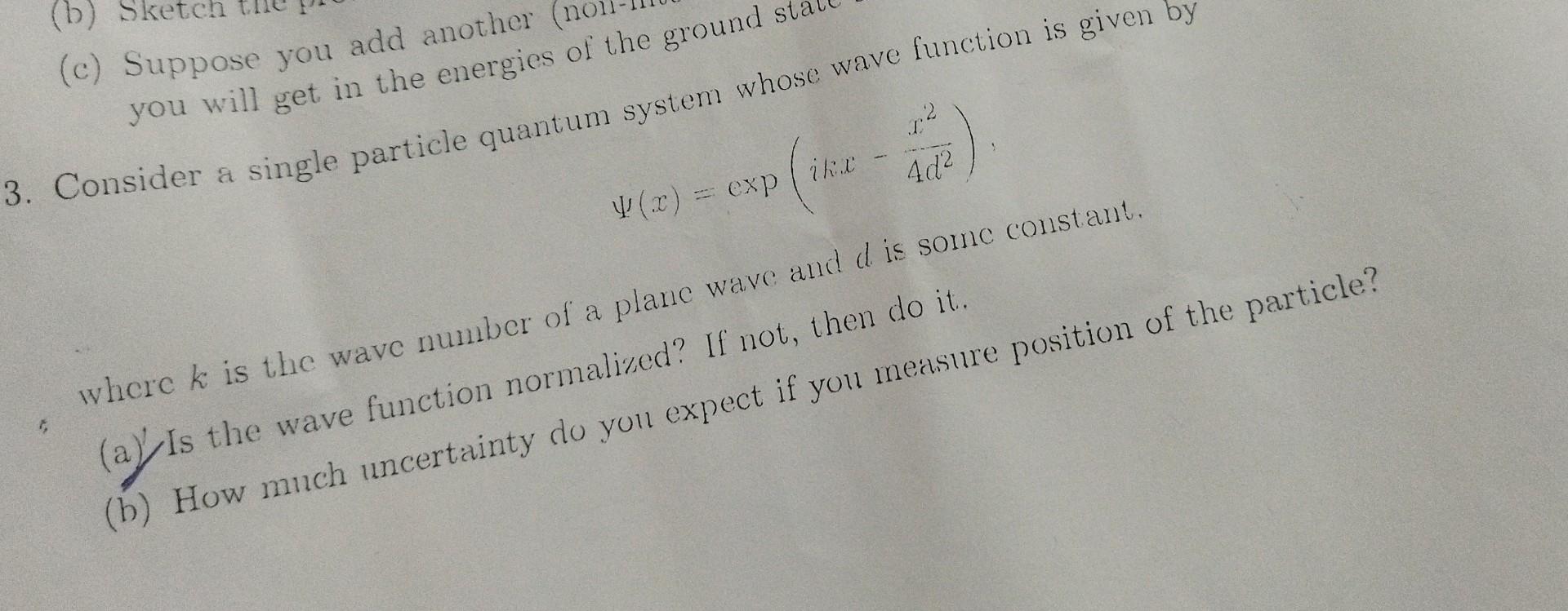 Solved (c) Suppose you add another (nol the ground states 3. | Chegg.com